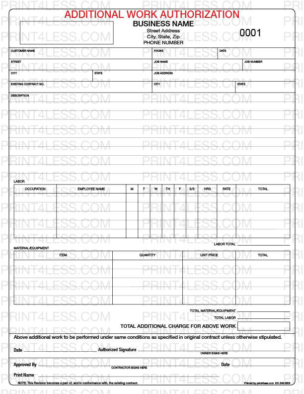 Cont P-273 Additional Work : Print4Less, We can assist with designing ...